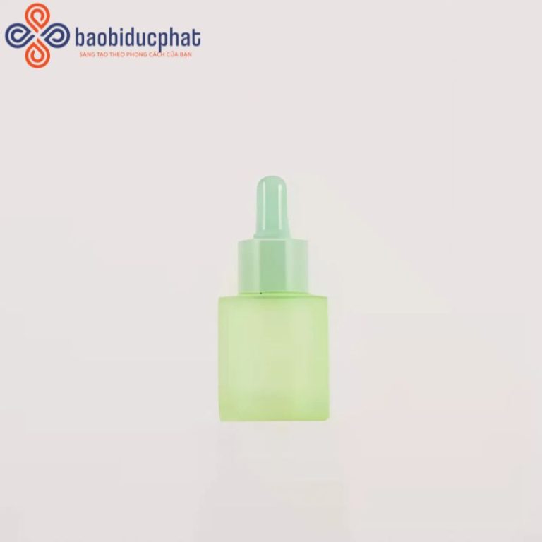 Chai thủy tinh đựng tinh dầu vai phẳng màu gradient 20ml - Bao bì Đức Phát